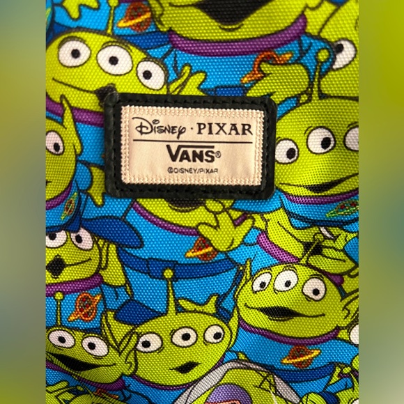 Vans | Bags | Rare Vans Toy Story Backpack Green Aliens With Hidden ...